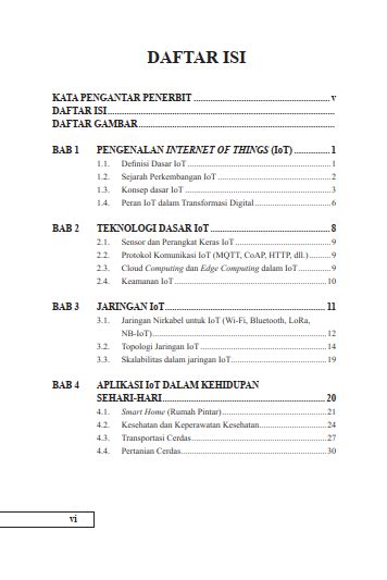 Buku Internet Of Things Iot Dan Aplikasinya