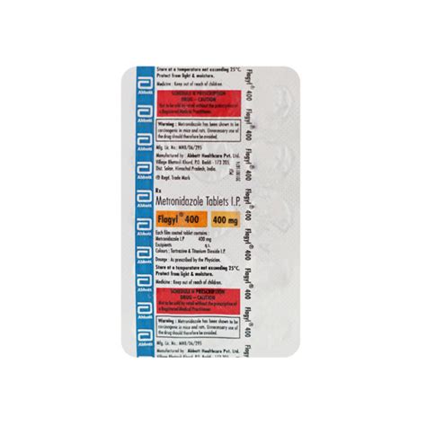Buy Flagyl 400mg Tablet Uses And Side Effects Pocket Chemist