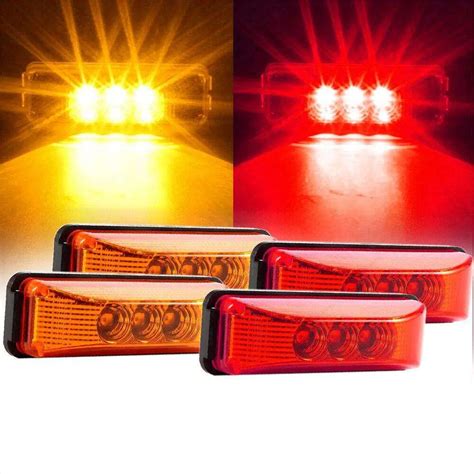 Rectangular Led Marker Lights United Pacific 12 Led Rectangular