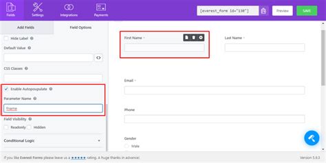 How To Auto Populate Form Fields Using Query String Everest Forms
