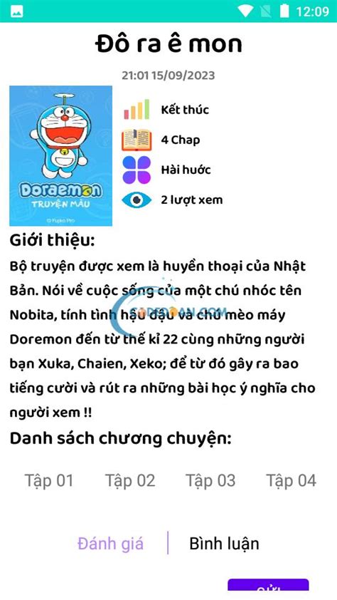 Ứng Dụng đọc Truyện Tranh Csdl Mysql Api Có Báo Cáo