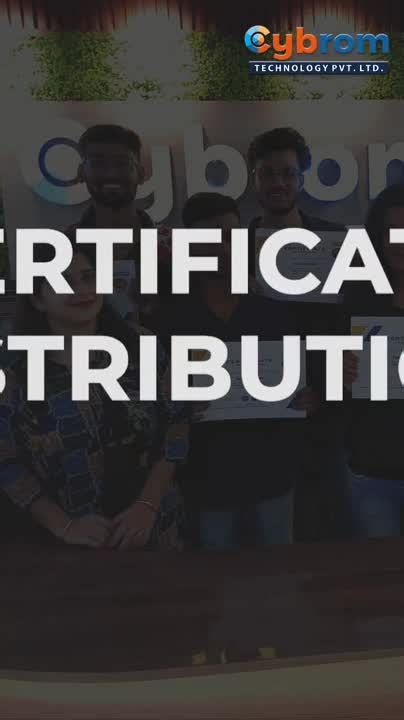 Cybrom Technology Pvt Ltd Official On Linkedin Certificate