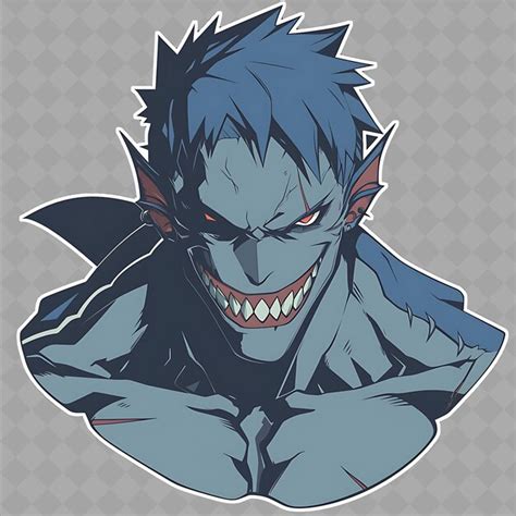 Premium Psd Png Fierce And Formidable Anime Shark Boy With Sharp
