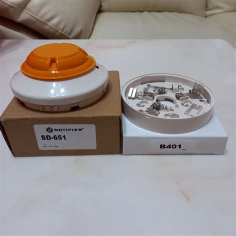 Jual Smoke Detector Notifier Type Sd 651 With Base Shopee Indonesia