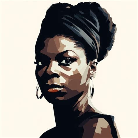 Premium Ai Image Nina Simone Icon