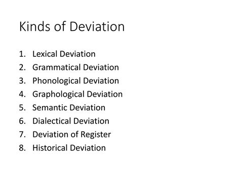 Ppt Exploring Kinds Of Deviation In Poetry Semantic Dialectical