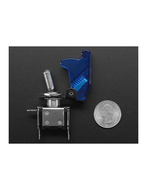 Illuminated Toggle Switch With Cover Blue Toggle Switch PTR