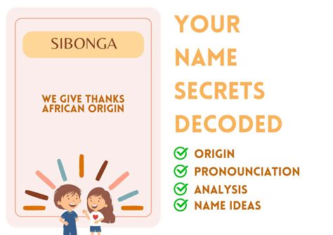 Sibonga Name Meaning And Pronunciation