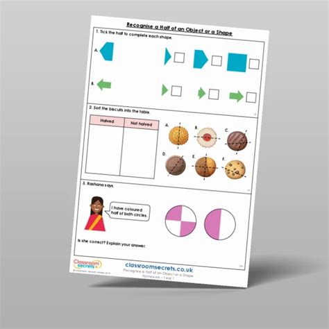 Year 1 Recognise A Half Of An Object Or A Shape Discussion Problem