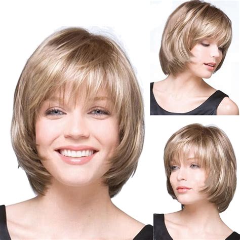 〖hellobye〗fashion Womens Sexy Full Wig Short Wig Straight Wig Styling