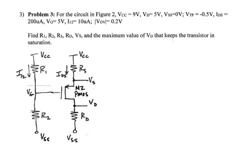 Solved Problem For The Circuit In Figure Vcc V Chegg