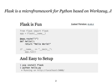 implement server push in flask framework ppt