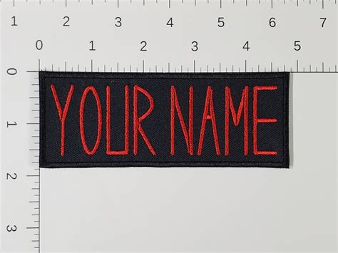 Ghostbusters Name Tag Badge Embroidered Patch Custom Your Name Etsy
