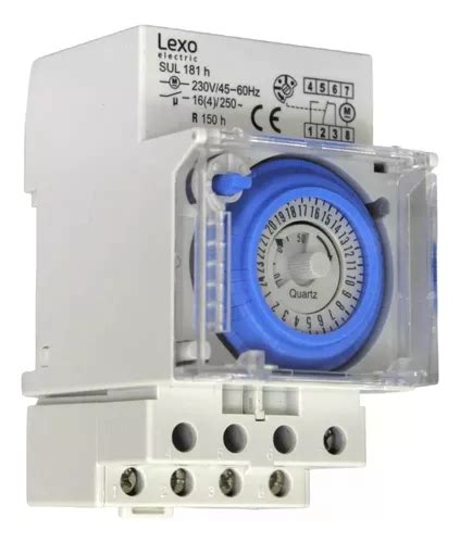 Temporizador Análogo Programable 220v Riel Din Lexo Cuotas Sin Interés