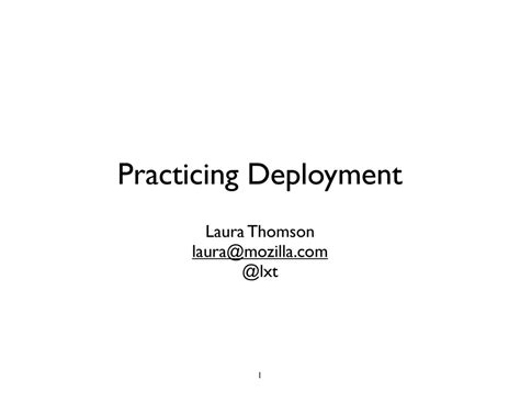 Practicing Deployment Speaker Deck