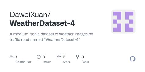 github daweixuan weatherdataset 4 a medium scale dataset of weather