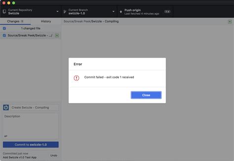 Commit Failed Exit Code 1 Received No Git File · Issue 6624