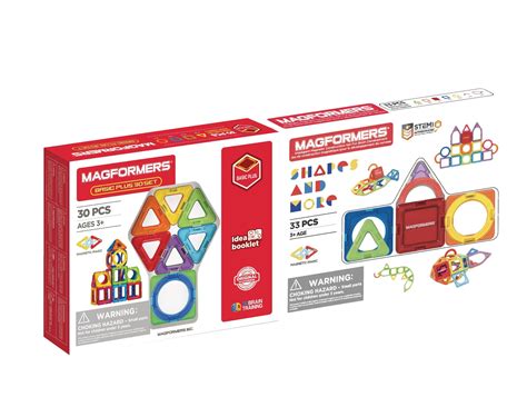 Magformers Basic Plus 30 Magnetic Construction Set 30 Pc 30 Pcs Age
