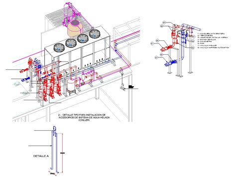 Chiller Installation Detail In AutoCAD CAD 21 25 MB Bibliocad