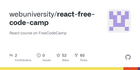 GitHub Webuniversity React Free Code Camp React Course On FreeCodeCamp