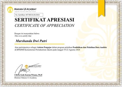 marshanda dwi putri on linkedin [data analyst training for the