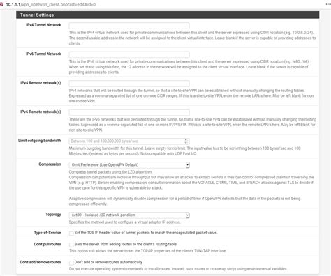 PfSense OpenVPN Manual Setup Privado
