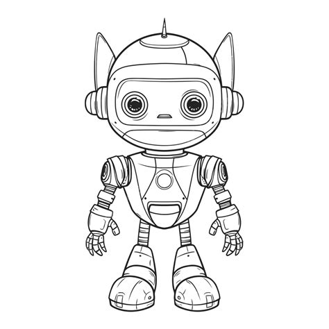 Dibujo De Dibujos De Robots Para Colorear Niños Vector Png Dibujos