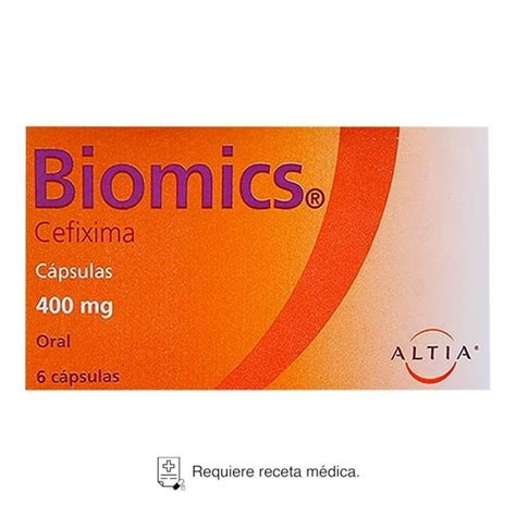 Biomics Cefixima 400 Mg 6 Cápsulas Bodega Aurrera Despensa A Tu Casa