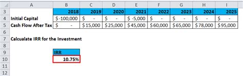 Excel Irr Template