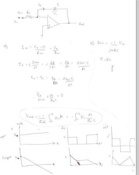 Operational Amplifier OP Integrator Circuit Electrical Engineering Stack Exchange