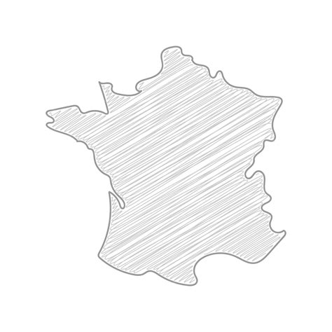 Premium Vector France Map Drawing Pencil Sketch