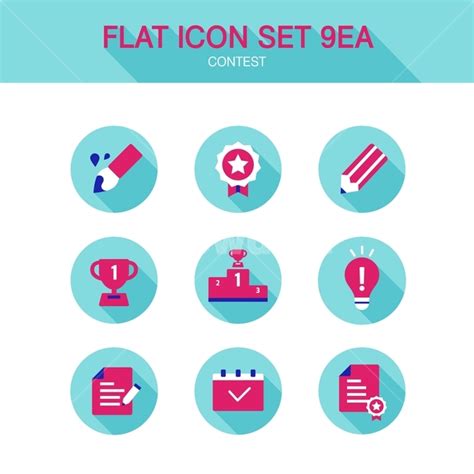 붓 트로피 아이디어 전구 달력 사진이미지일러스트캘리그라피 Dawool작가