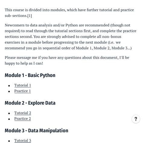 Data Analysis Course Nextjournal