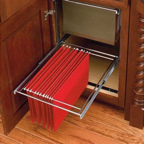 Two Tier File Drawer System Chrome Wire RAS FD KIT Rockler Woodworking And Hardware