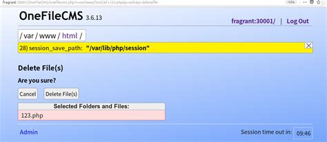 Onefilecmsphp In Onefilecms Through 2017 10 09 Might Allow Attackers To Delete Anyfile Or