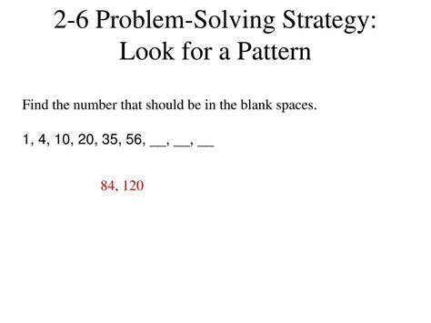 PPT Problem Solving Strategy Look For A Pattern PowerPoint Presentation ID