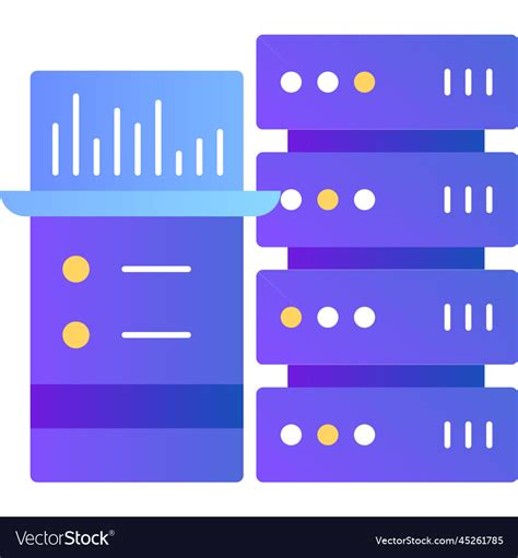 blockchain server icon data network cloud vector image