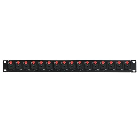 16 Port 14 Trs Female Patch Panel 19 Inch Rackmount 1u