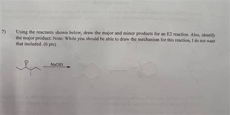 Solved Using The Reactants Shown Below Draw The Major Chegg