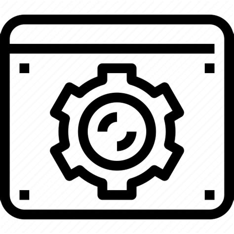 Browser Develop Development Gear Process Seo System Icon
