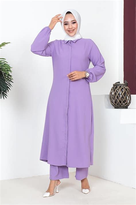 Aerobin Long Hijab Suit Pnh 7010lila