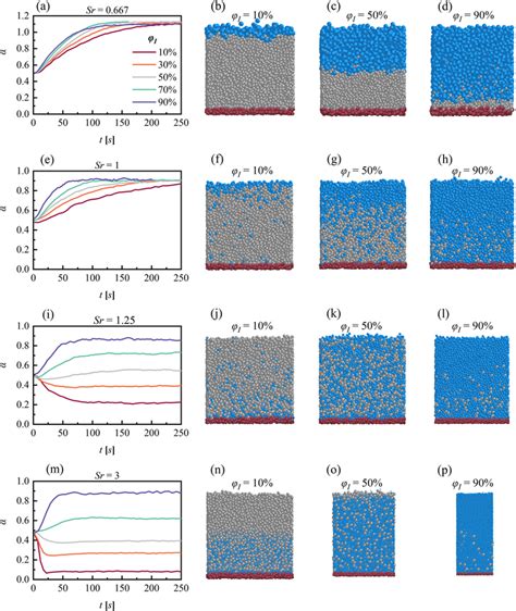 A E I And M The Time Evolution Of The Segregation Degree α And