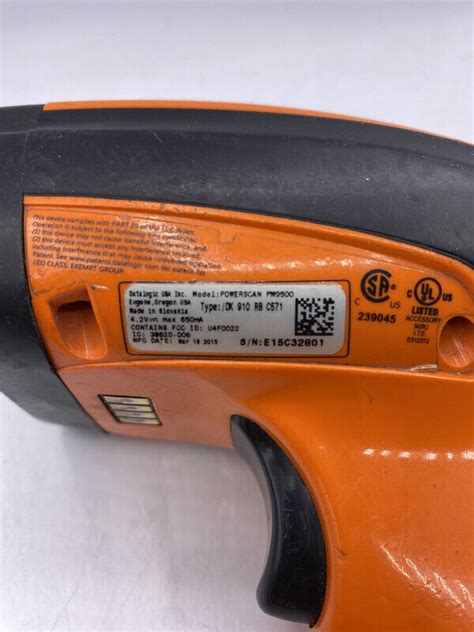 Datalogic Powerscan Pm9500 Dk910 915mhz Handheld Wireless Barcode Scanner Ebay