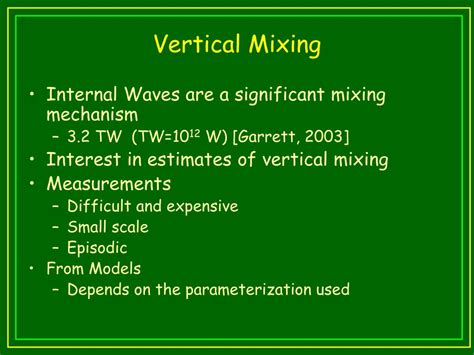 Ppt Vertical Mixing From Roms Spectral Response Of Velocities