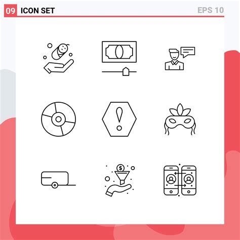 9 Creative Icons Modern Signs And Symbols Of Octagon Technology Popup Products Disc Editable