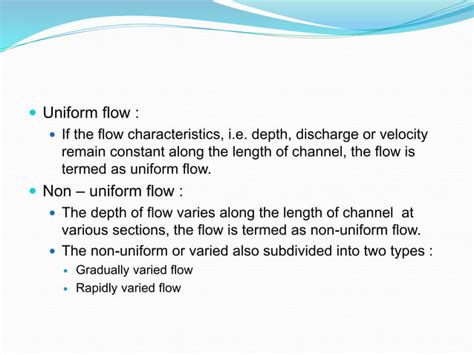 Open Channel Flow PPTX Physics Science