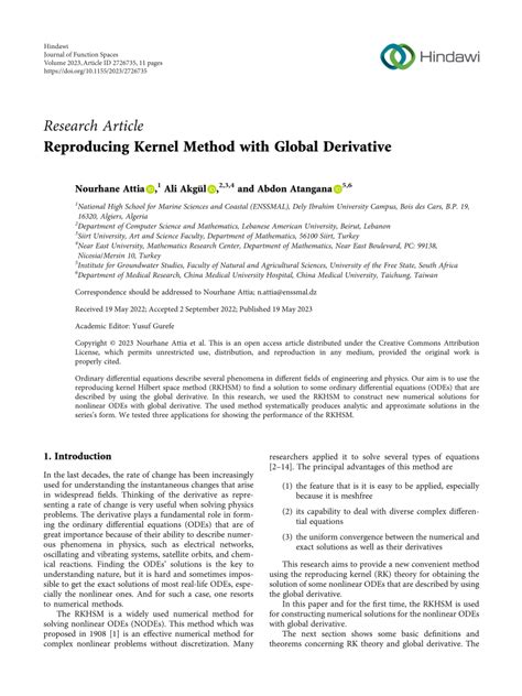 Pdf Reproducing Kernel Method With Global Derivative