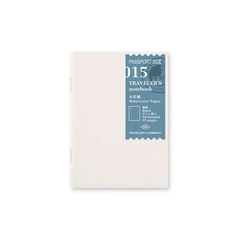 Travelers Notebook Passport Refill 015 Watercolor Paper Bobo Design Studio Travelers Notebook Passport Refill 015 Watercolor Paper Bobo Design Studio