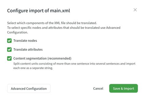 xml file configuration crowdin docs