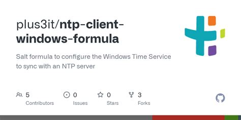 GitHub Plus It Ntp Client Windows Formula Salt Formula To Configure The Windows Time Service